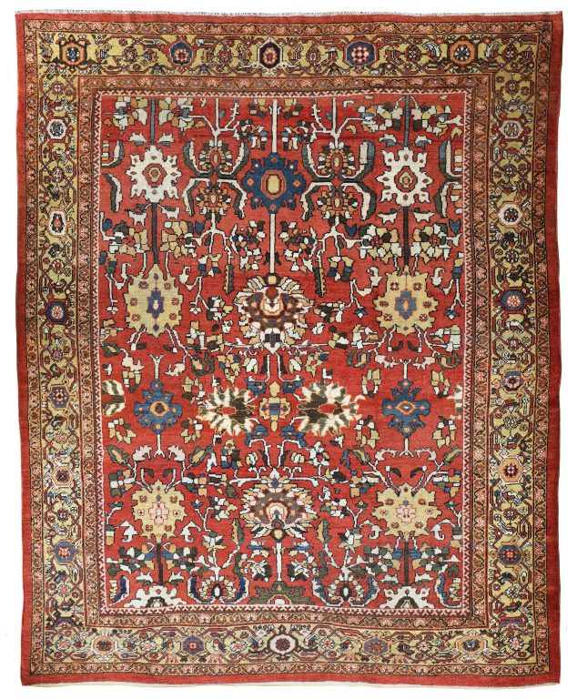 Antique Mahal carpet - Farnham Antique Carpets
